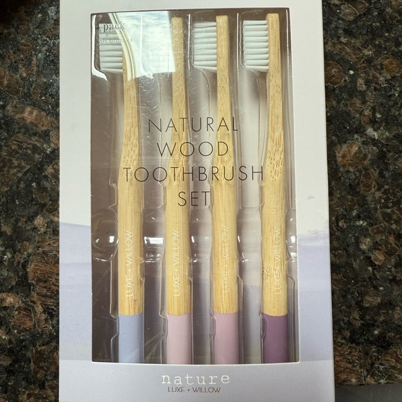 luxeandwillow | Other | Natural Wood Toothbrush Set Multicolor | Poshmark